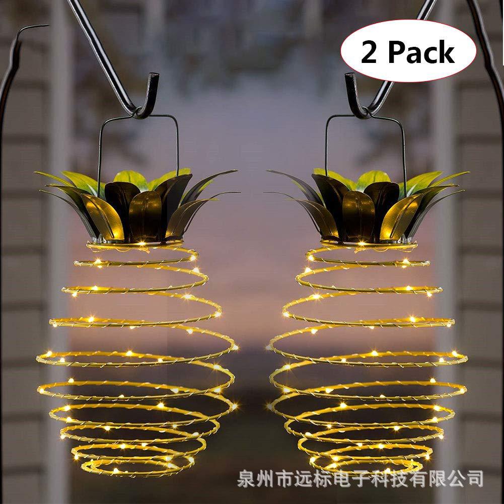 Solar Iron Art Pineapple Light Outdoor Garden Decoration Landscape ...