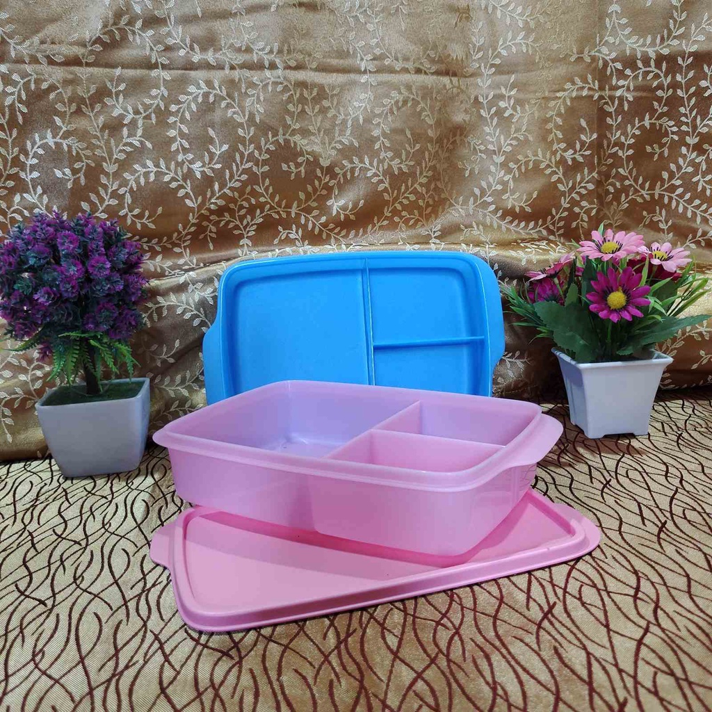 Tupperware Rectangular Divided Lunch Box | Shopee Philippines