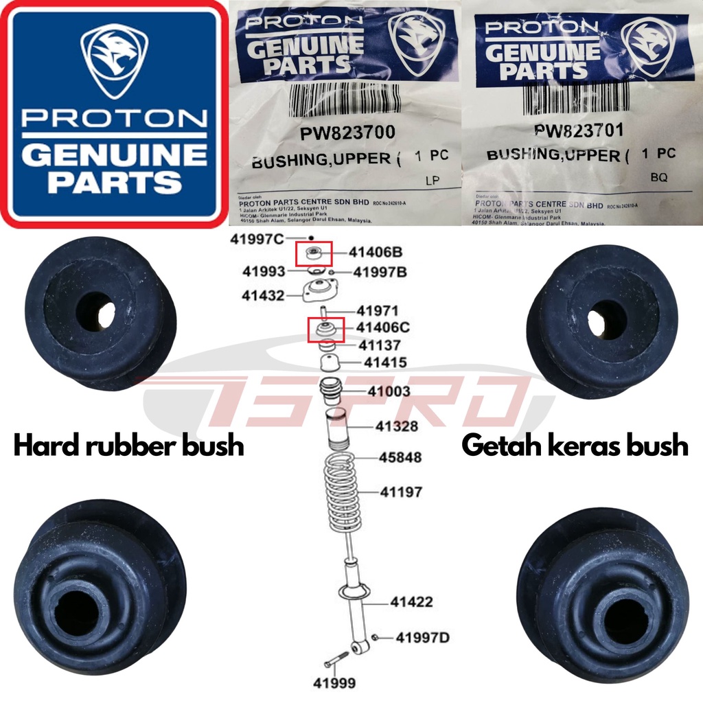 Proton Persona Blm Exora Gen2 New Saga Iriz Neo Rear Absorber Damper ...