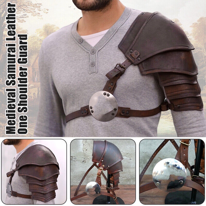 Retro Medieval Viking Single Shoulder Armor Gladiator Battle Knight ...