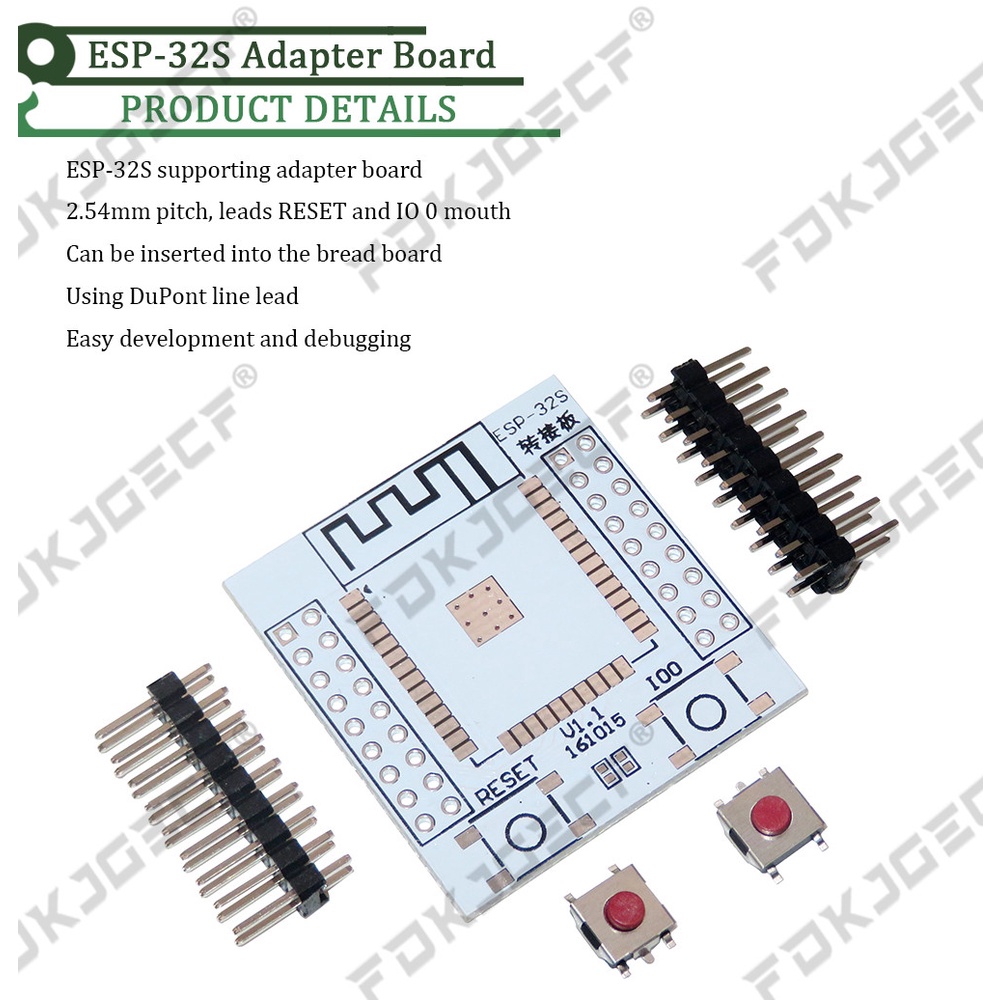 ESP32 ESP32S IO Adapter Base Board Pinboard Converter With 4 Row Pins ...