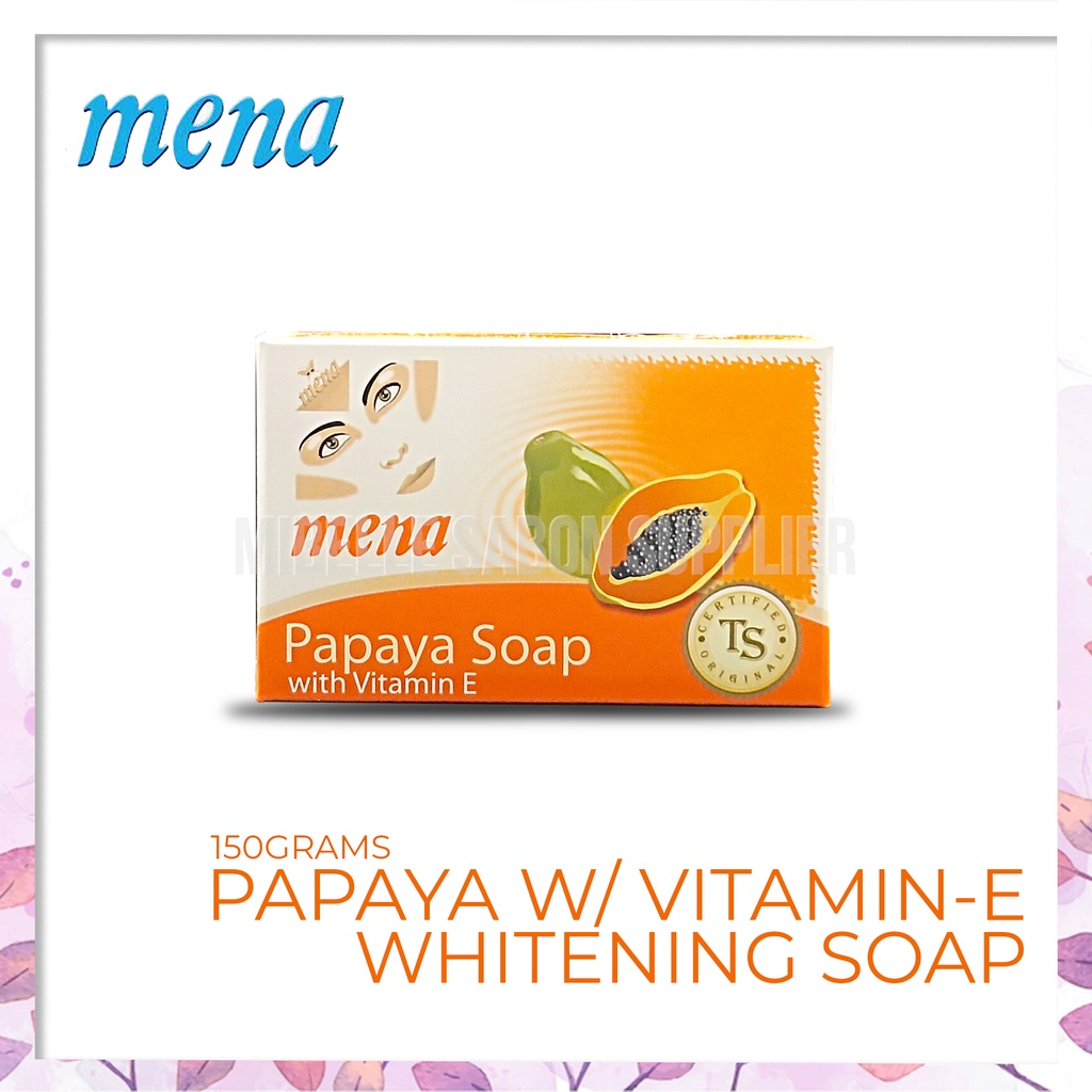 Papaya Soap Whitening Original By Mena 150g Lightening Smooth Baby Soft ...