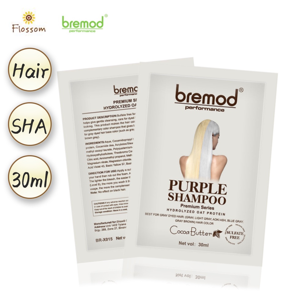 Bremod Premium Purple Shampoo Lock and Stables Hair Color for Blonde ...