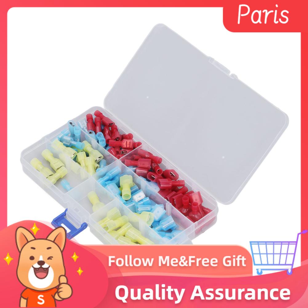 Superparis 100Pcs Wire Connectors Male Female Spade Nylon Quick ...