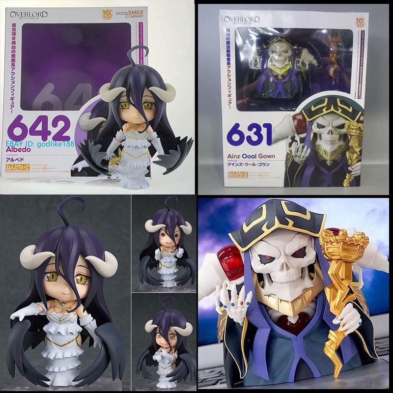 Overlord Ainz Ooal Gown Action Figure Nendoroid 631 Nendoroid 642 with ...