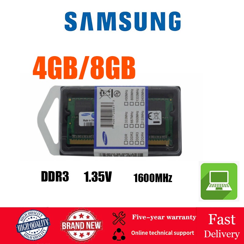 【IN STOCK】Samsung 4GB/8GB DDR3L Notebook Memory SODIMM 1066/1333 ...