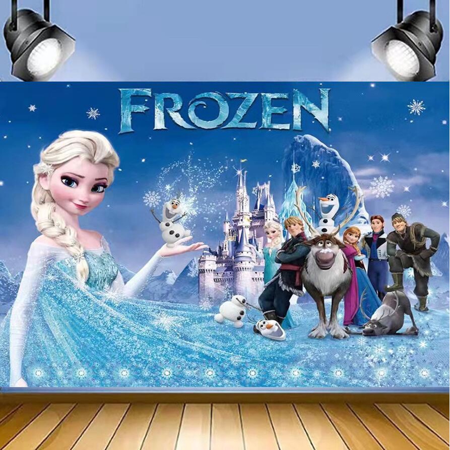 4x3ft Frozen Photography Background for Children's Birthday Baby Shower ...