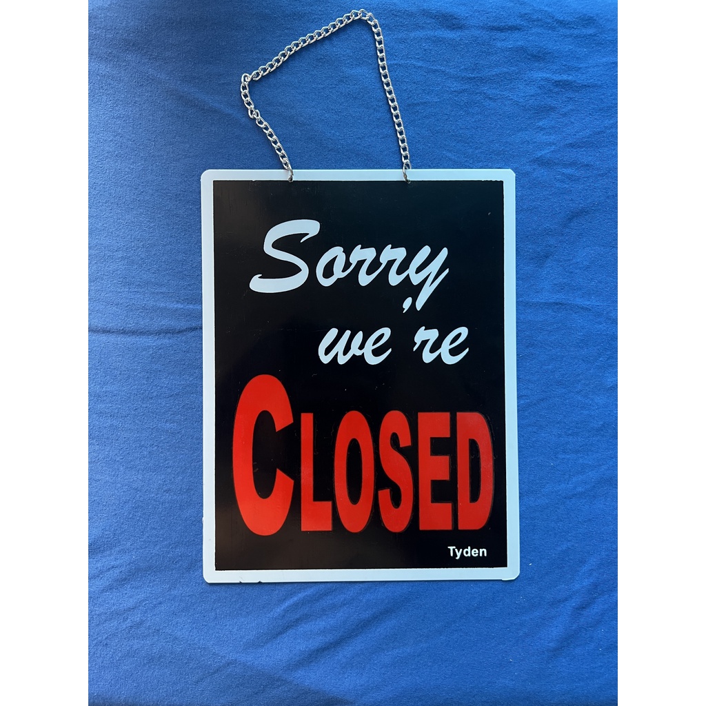 D-Mart Open & Close Signage 6.5" x 8" inches Sign Back to Back | Shopee ...