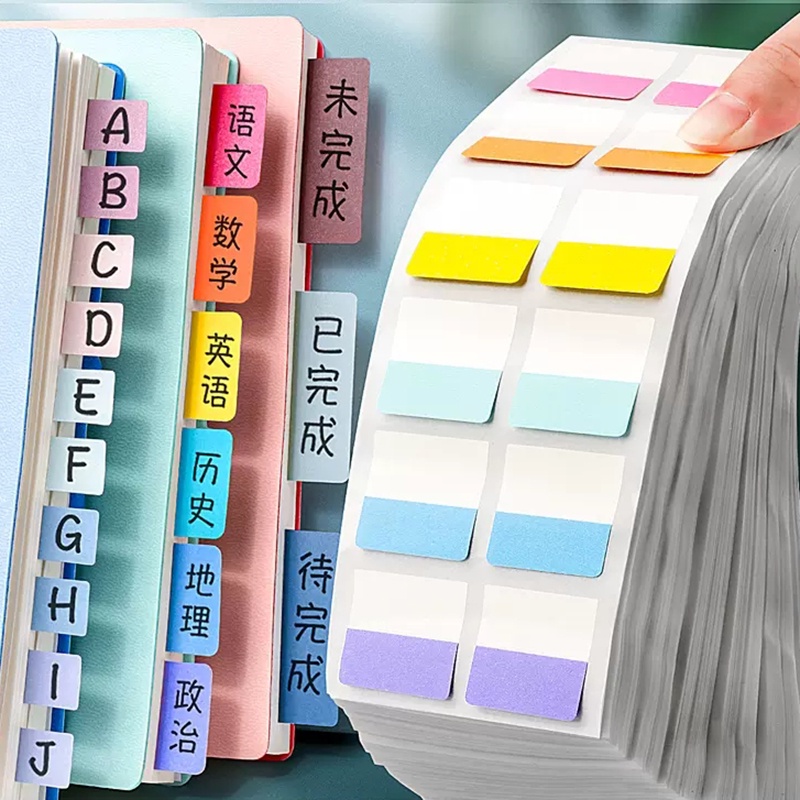 Index Label Stickers Fluorescent Sticky Notes Loose-Leaf Paper ...