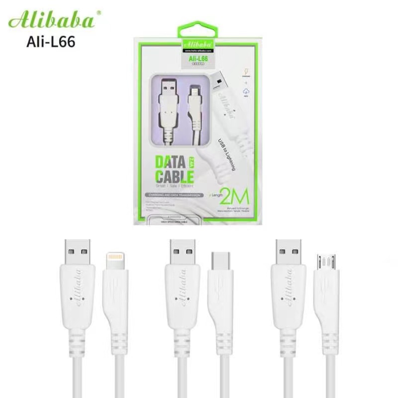Ali-L66 2 Meter USB Data USB Transmit & Charge IOS/Micro/Type-C ...