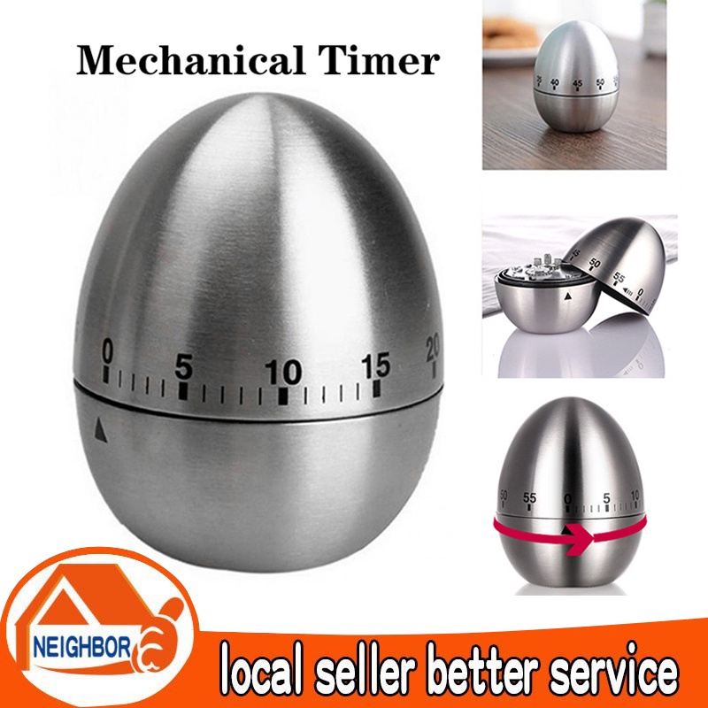 Cooking Mechanical Countdown Timer Stainless Steel Kitchen Timer 60 ...