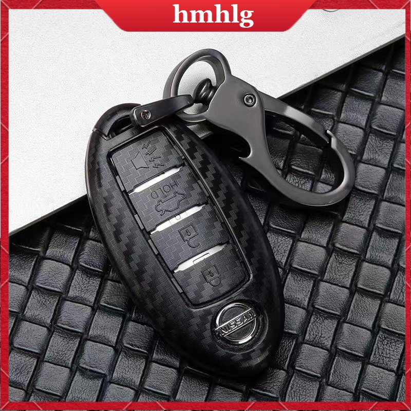 Nissan Navara Keyless Remote Carbon Fibre Hard Case + Silicone Car Key ...