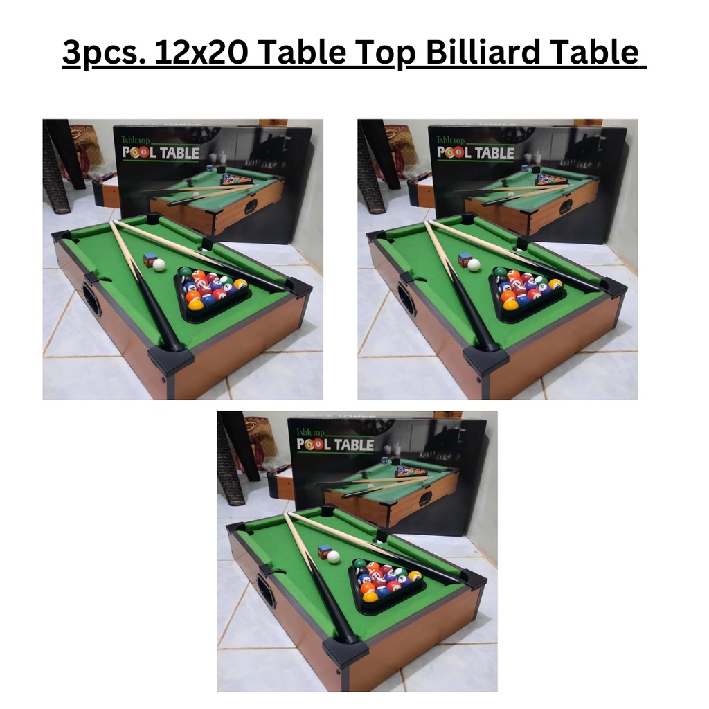 3 sets Table Top Miniature Billiard for Kids / Pool Game Set / Maliit ...