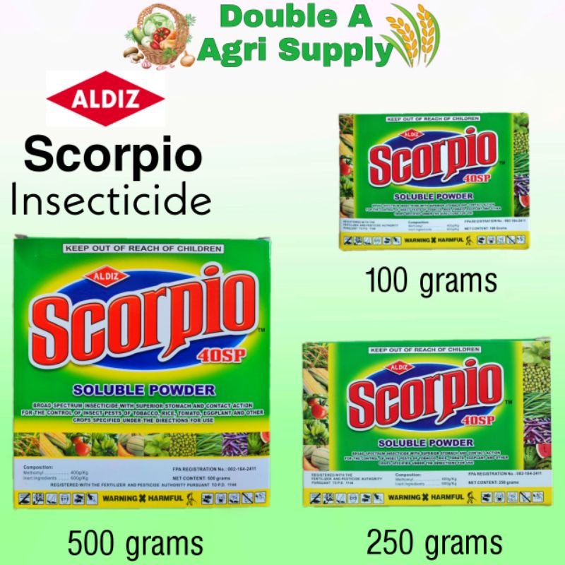 Scorpio 40SP Insecticide (Methomyl) / Pests Control - Aldiz | Shopee ...