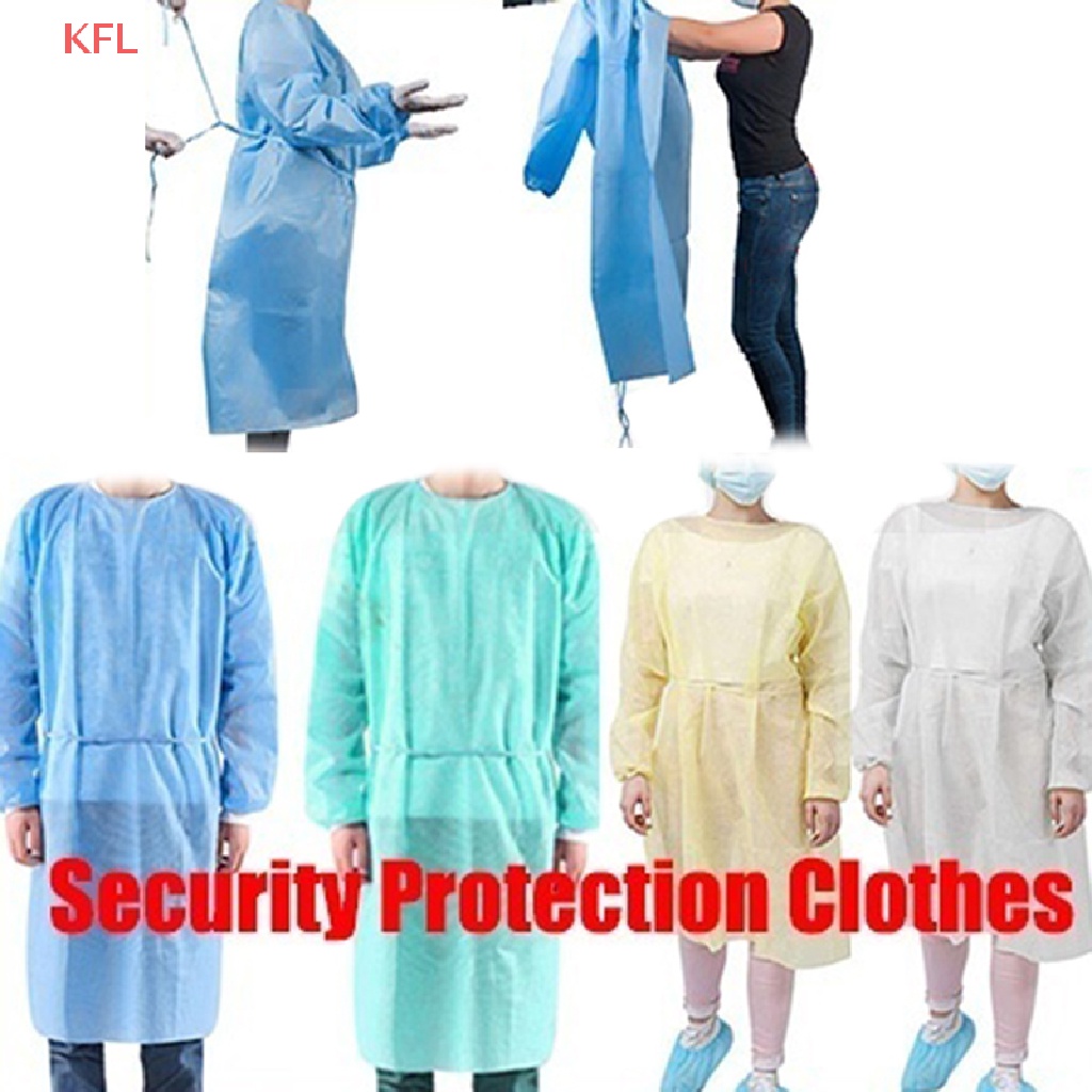 (KFL) Disposable Laboratory Isolation Cover Gown Surgical Clothes ...