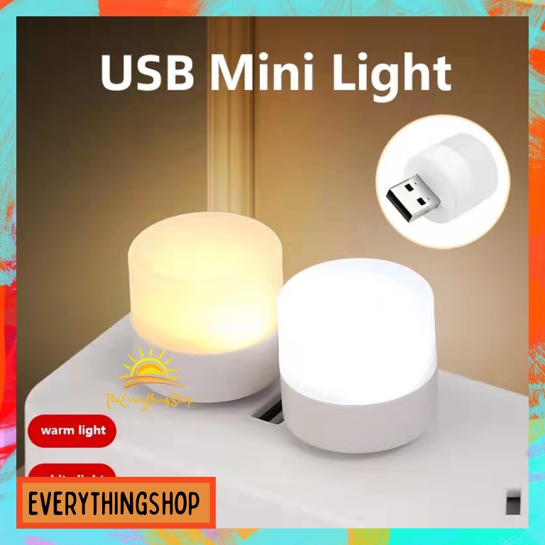 USB Bulb Light Emergency Powerbank Night Light Energy Saving Reading ...