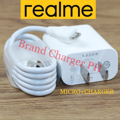 Realme Charger Original Fast Charger 3.1A Micro Usb/Cable For Android ...