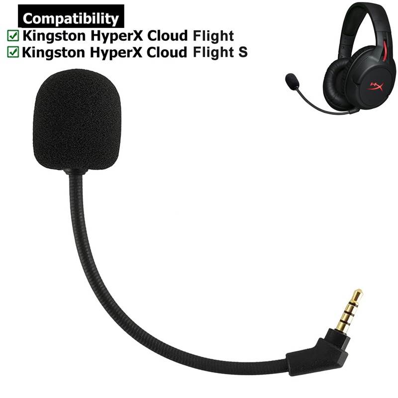 3.5mm Microphone Cable for HyperX Cloud 2 II X Core Pro Silver Cloudx ...