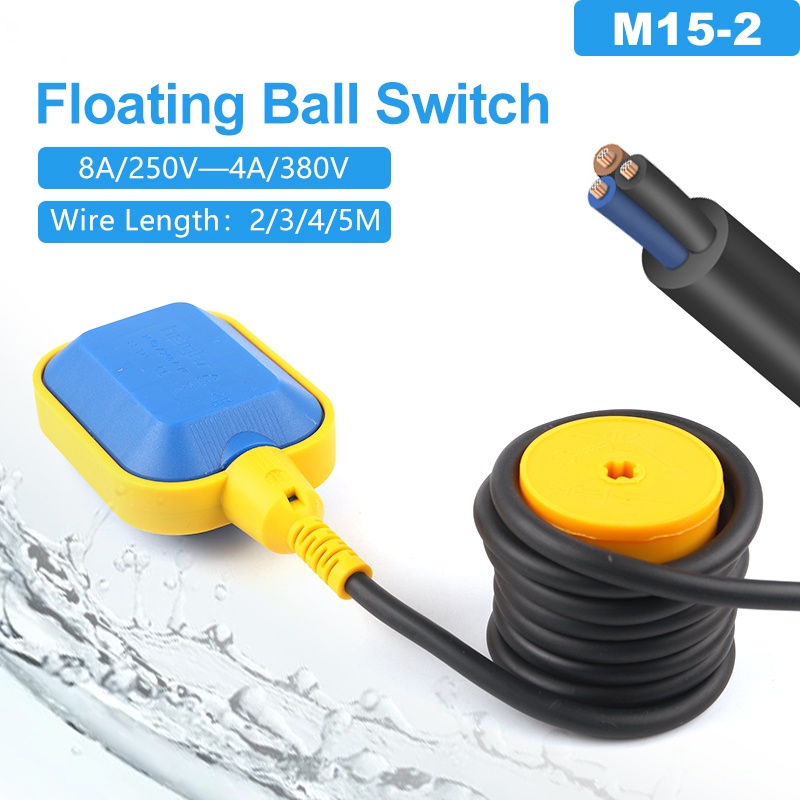 2-5M Controller Float Switch Practical Water Level Control Contactor Sensor Durable Liquid Fluid ...