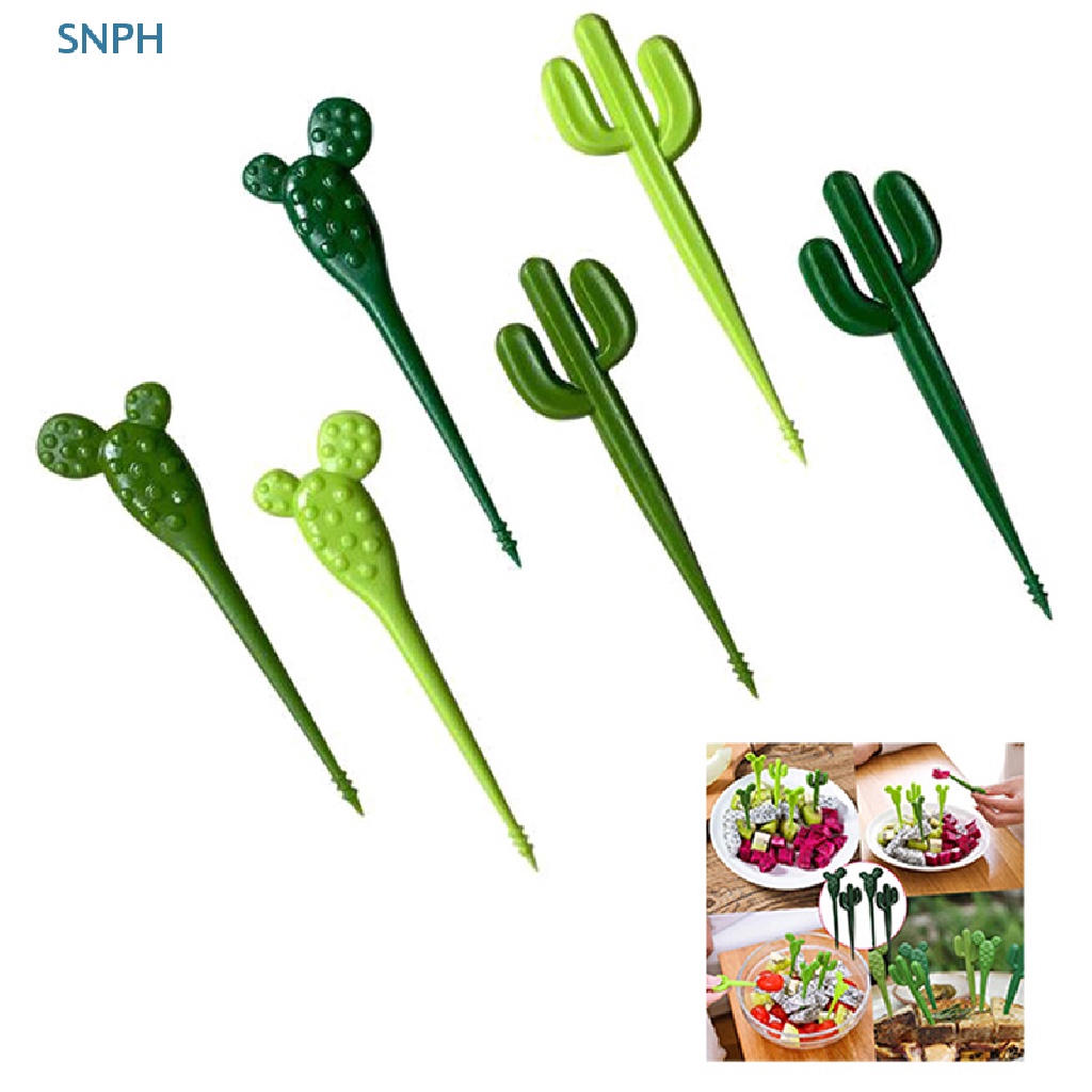 [SNOW] Fruit Fork Mini Cartoon Kids Snack Cake Dessert Food Fruit Pick ...
