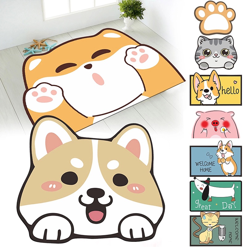 Cartoon Cute Non-slip Mat Bathroom Floor Mat Sofa Living Room Bedroom ...