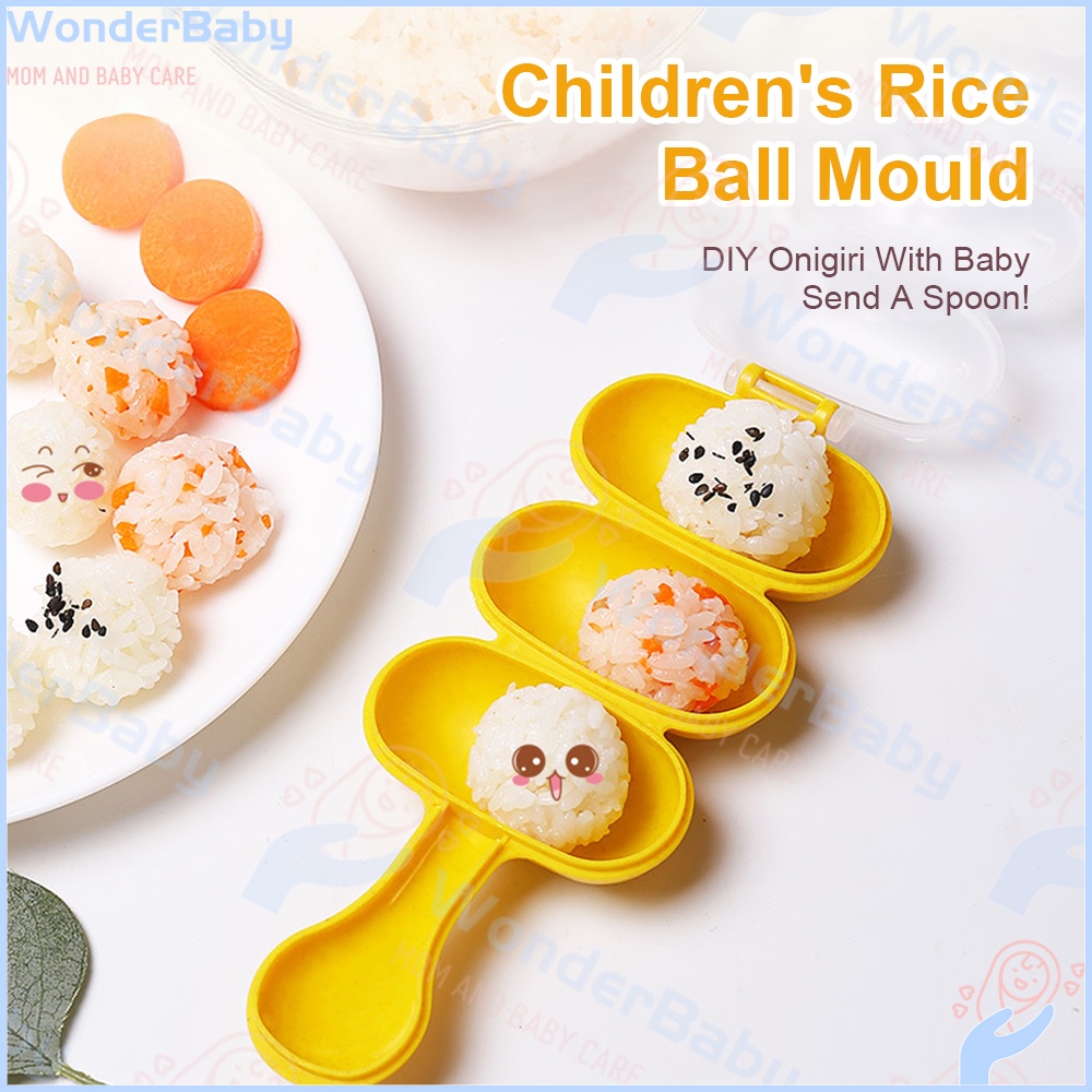 WD【COD】 DIY Rice Ball Molds for child rice ball maker BPA free | Shopee ...
