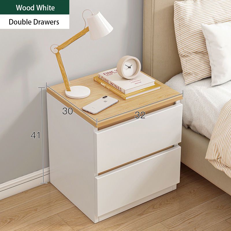 Wishroom Wooden Bedside Table With Drawer Nordic Modern Design Simple ...