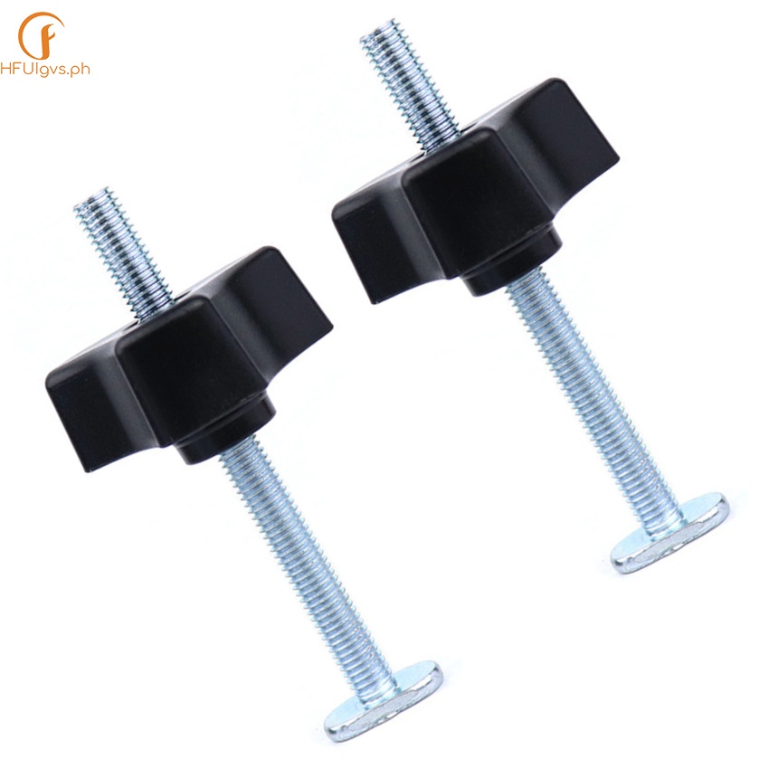2 Pack T Screw and 2 Pack M8 Plastic Handle Nut Clamp Set Universal T ...