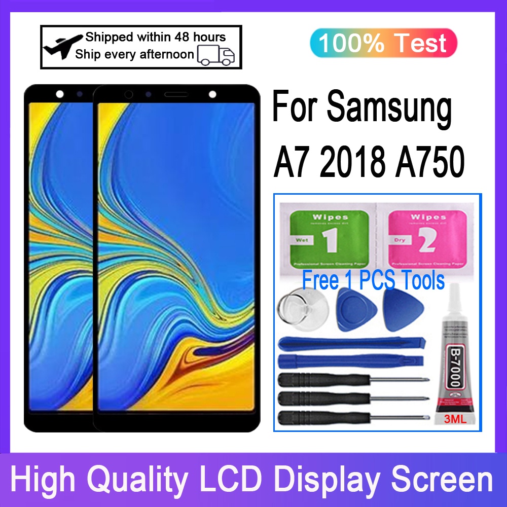 For Samsung Galaxy A7 2018 A750 SM-A750F A750F A750GN LCD Display Touch Screen Digitizer ...