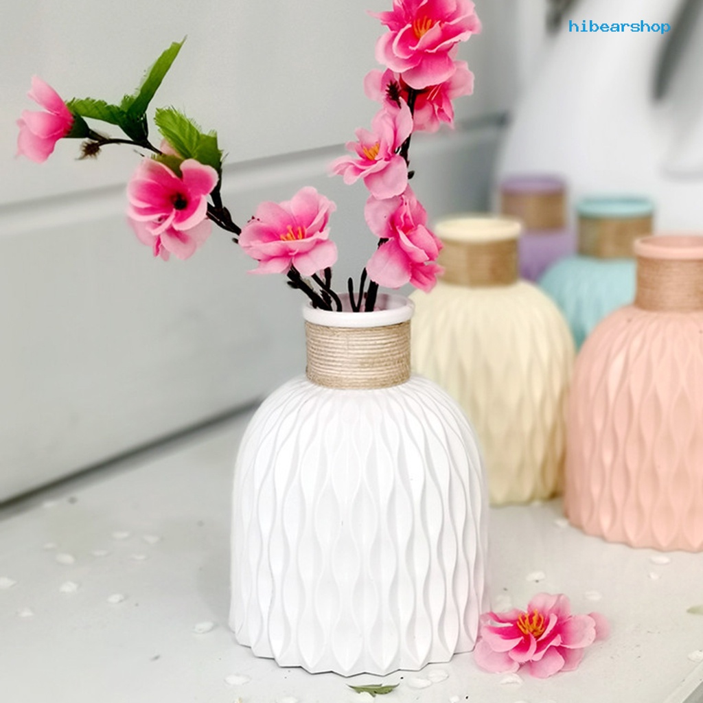 Hibear Vase Modern Eye-catching Anti-deformed Plastic Water Ripple ...