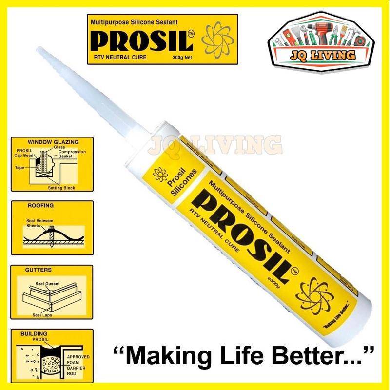 Prosil Multi-Purpose Silicone Sealant RTV Neutral Cure 300g (Clear ...