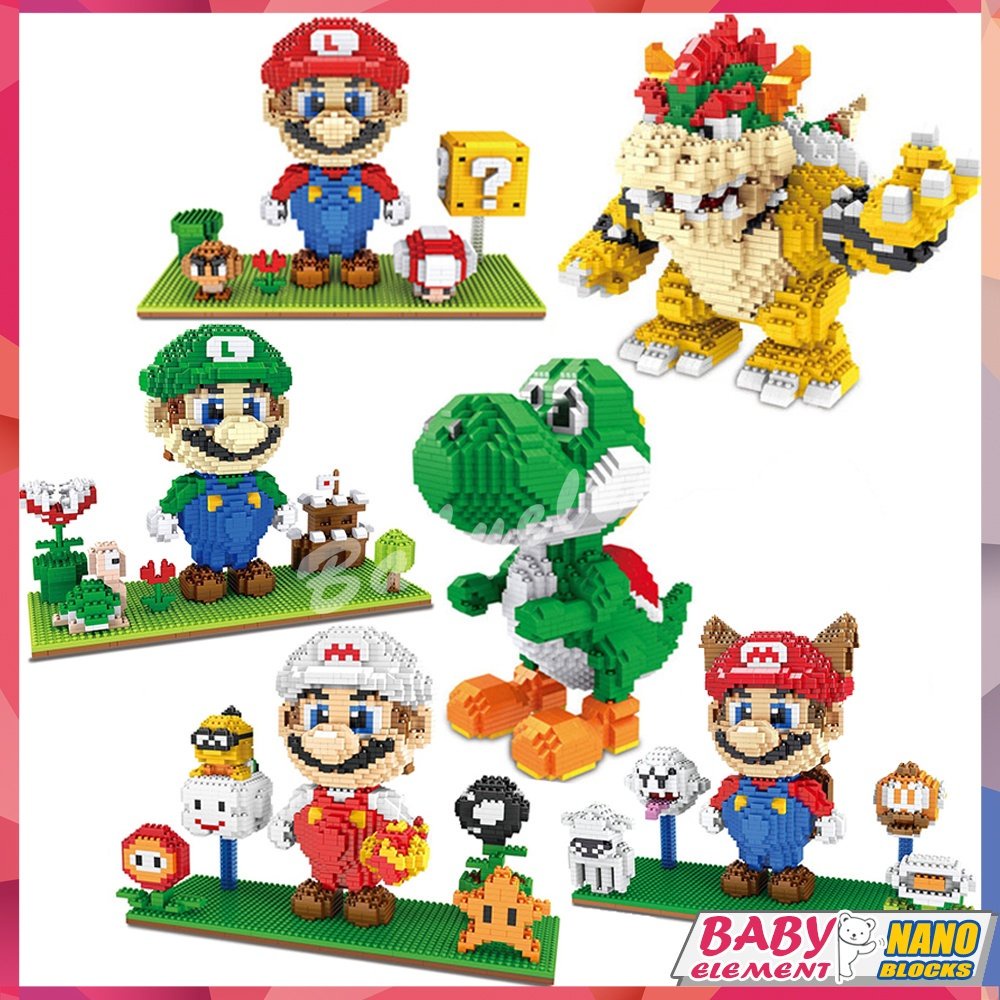 Nano Blocks Mario Compatible puzzle Building Blocks Cartoon Anime ...