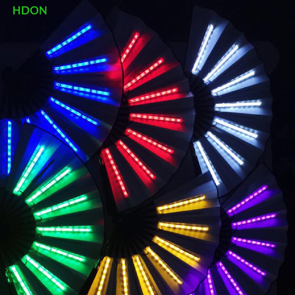 HD Party LED Fan Luminous Stage Performance Show Light Up Fan Birthday ...