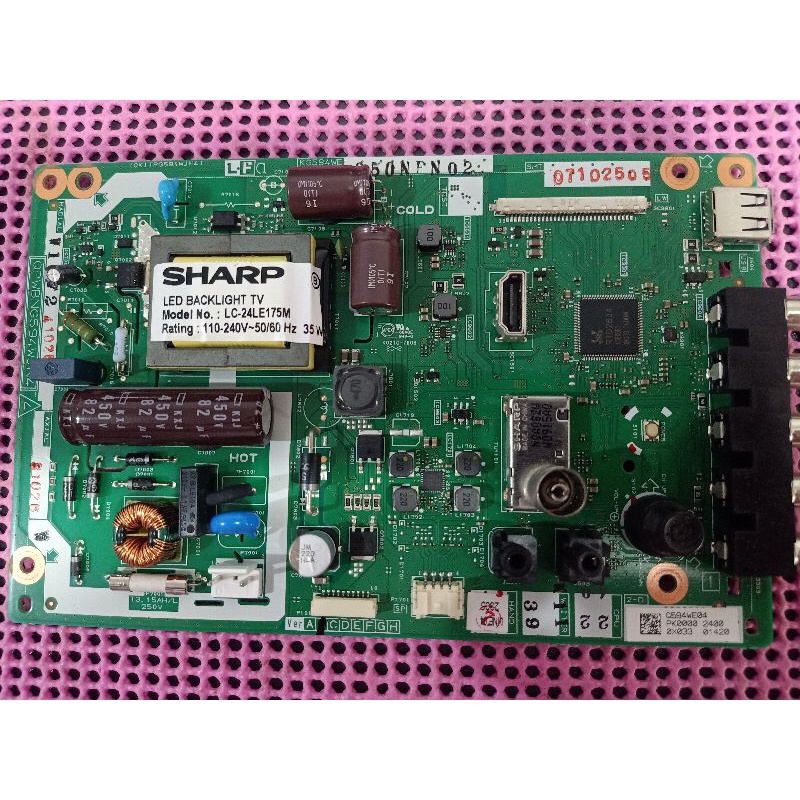 Sharp Led TV Mother Board LC-24LE175M | Shopee Philippines
