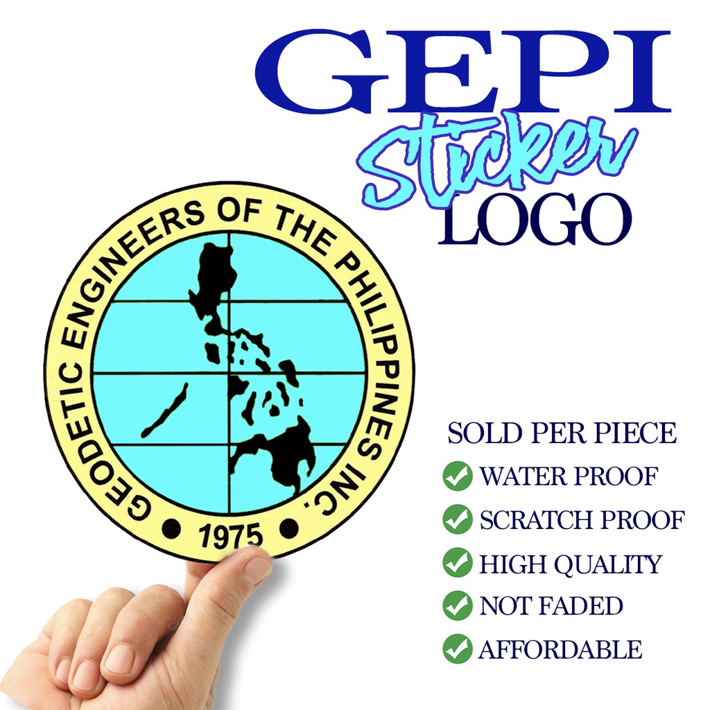 Vinyl Stickers GEPI - Geodetic Engineers of the Philippines inc. Logo ...