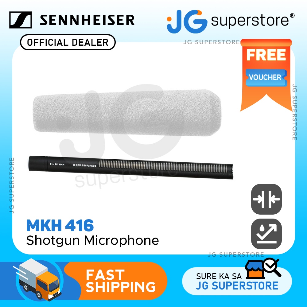 Sennheiser MKH 416 Moisture Resistant Shotgun Mic Hypercardioid for ...