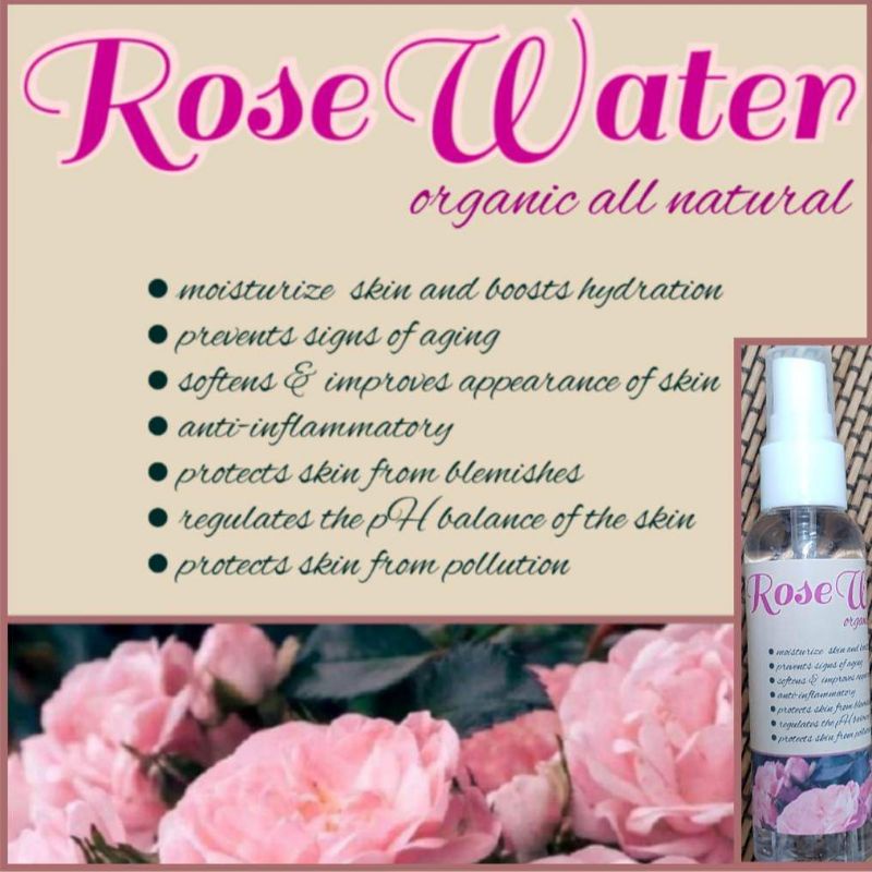 Rose Water Spray 100ml Purchased from Bahrain | Shopee Philippines
