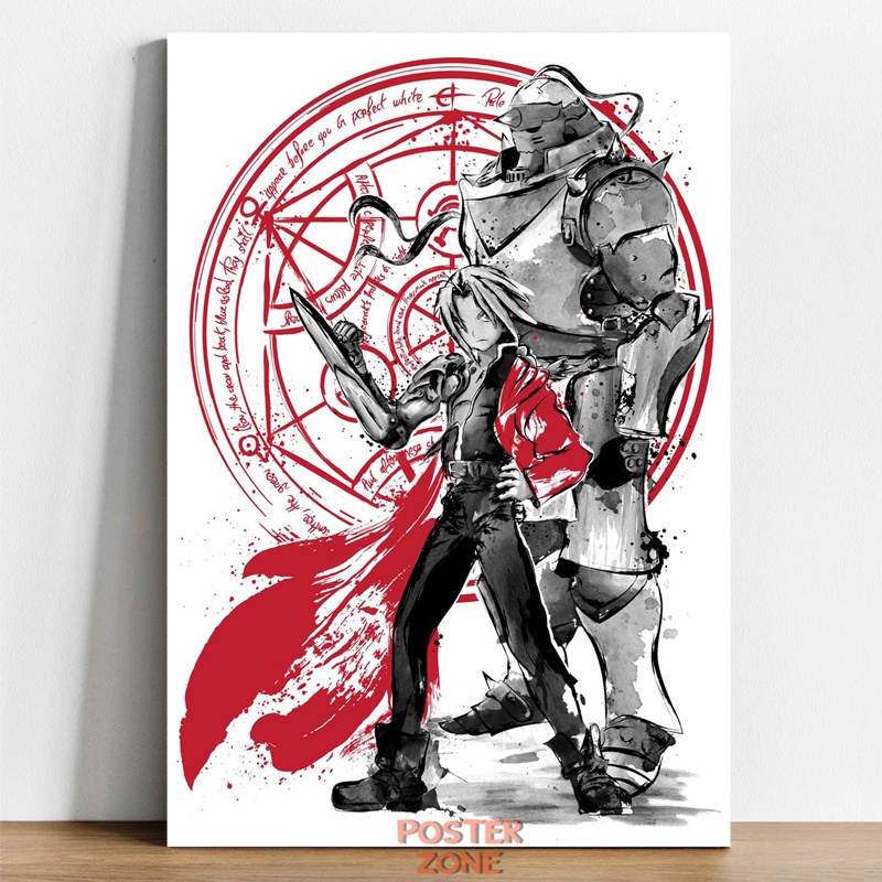 Alchemist Brothers Fullmetal Alchemist Metal Poster TV Shows Movie Game ...
