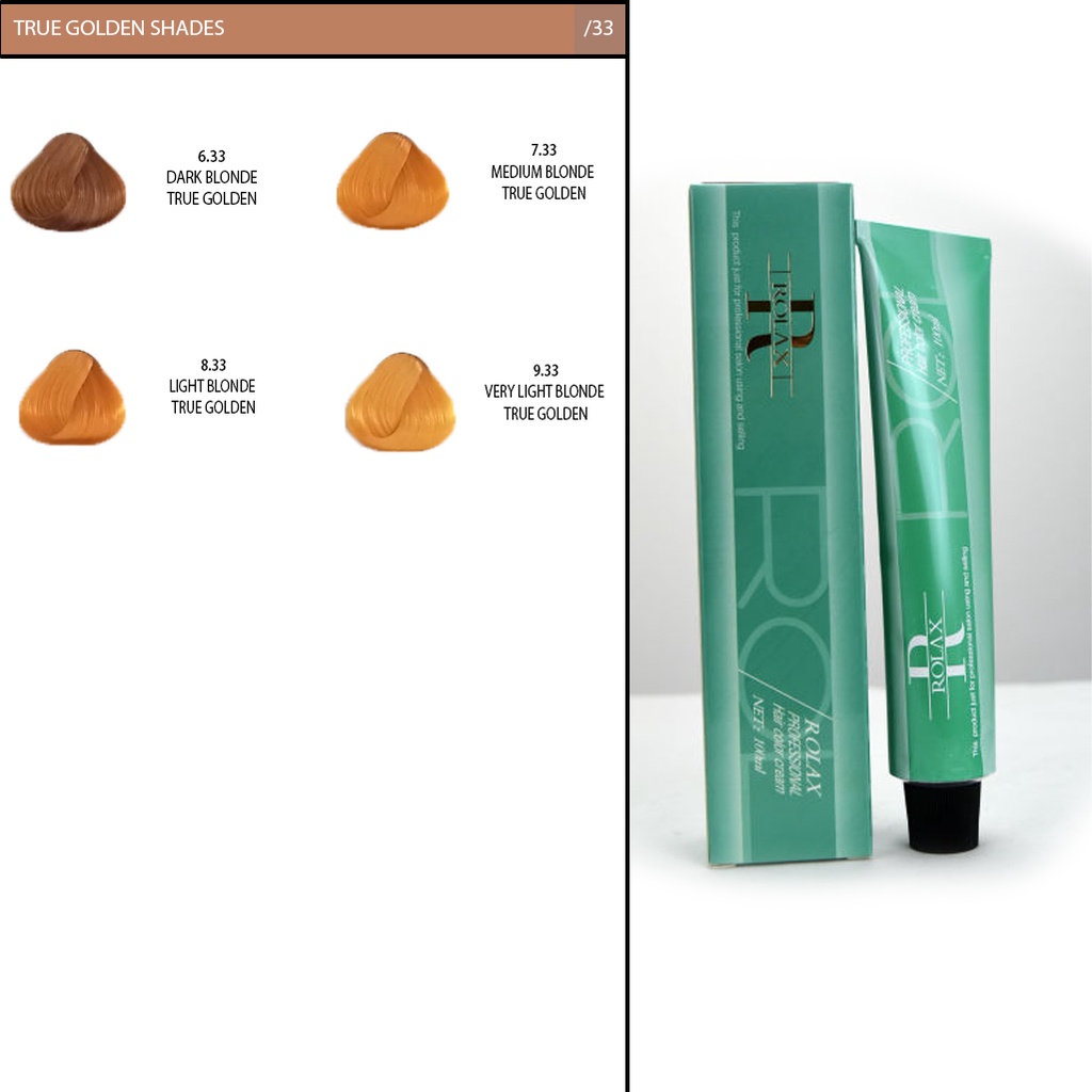 ROLAX hair color (TRUE GOLDEN SHADES) | Shopee Philippines