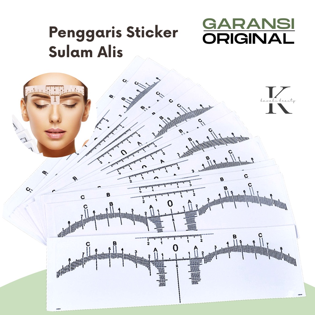 Standard Eyebrow Ruler Sticker/Nosebridge/Eyebrow Ruler Sticker ...
