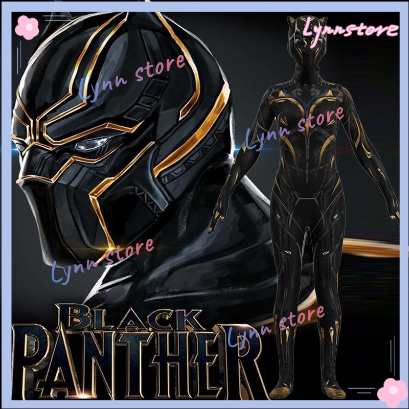 Black Panther Cosplay Marvel Movie Wakanda Forever Superhero Shuri ...
