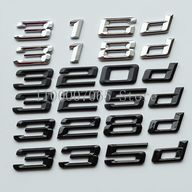 Old Font Numbers Letters 316d 318d 320d 325d 328d 330d 335d Gt Top Abs ...