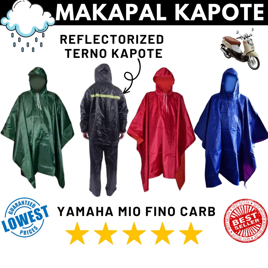 YAMAHA MIO FINO CARB KAPOTE TERNO KAPOTE / Black TERNO KAPOTE ...