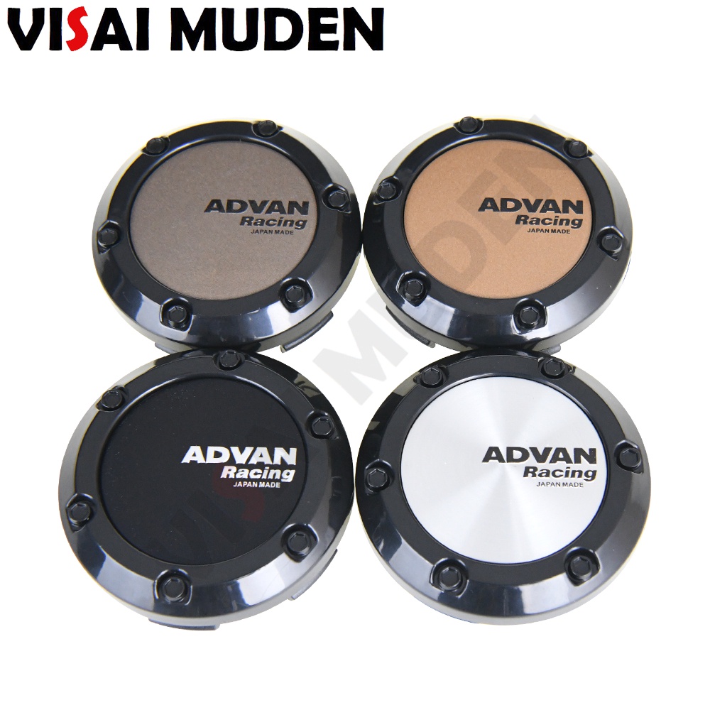 4PCS OD 66MM / ID 62MM Sport Center Cap ADVAN Logo Sticker Wheel Hub ...