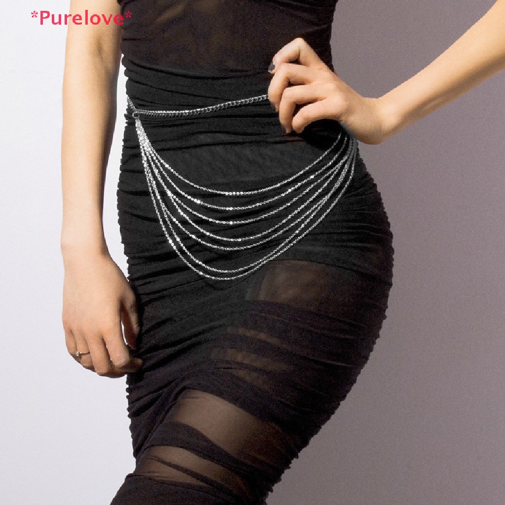 Purelove> Multi Layer Waist Chain Belt for Women Hiphop Dress Jeans ...