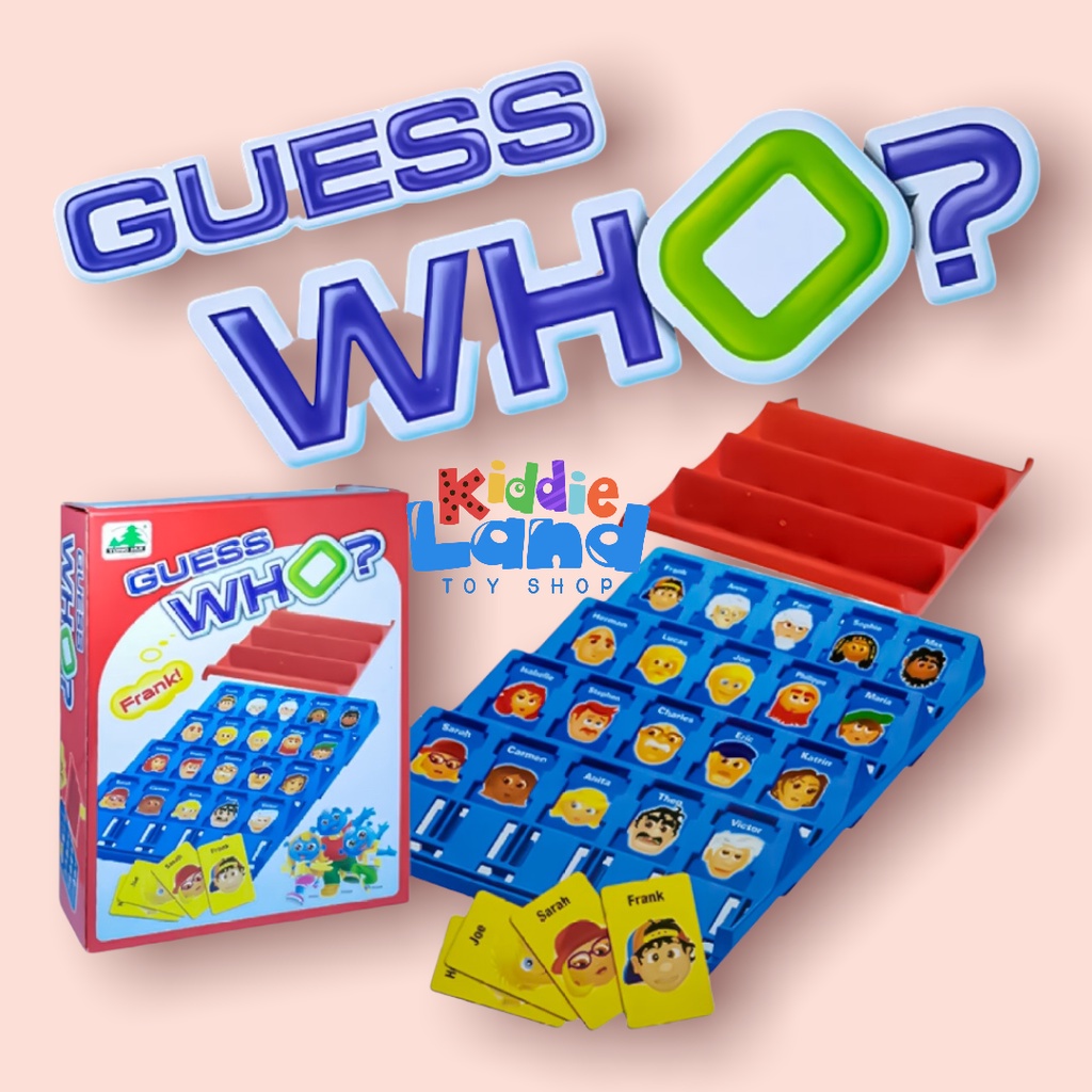 GUESS WHO GUESSING GAME FOR CHILDREN UULUCKYUU | Shopee Philippines