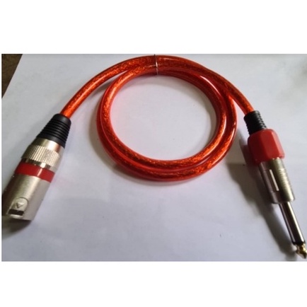 XLR male to PL-55 mono cable 1 meter | Shopee Philippines