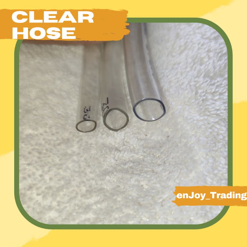 PER METER SMALL SIZE Multipurpose Clear Hose Good Quality 1/8" 3/16" 1/ ...