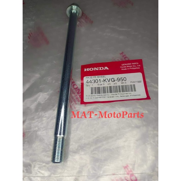 Genuine Front Wheel Axle Beat fi v1 v2/Wave 125 -( 44301-kvg-950 ...
