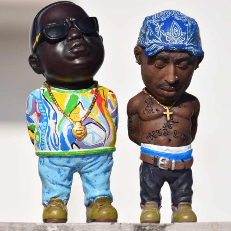 【Ready Stock】2Pac Shakur B.I.G. Notorious Biggie Action Figure Rap Star ...